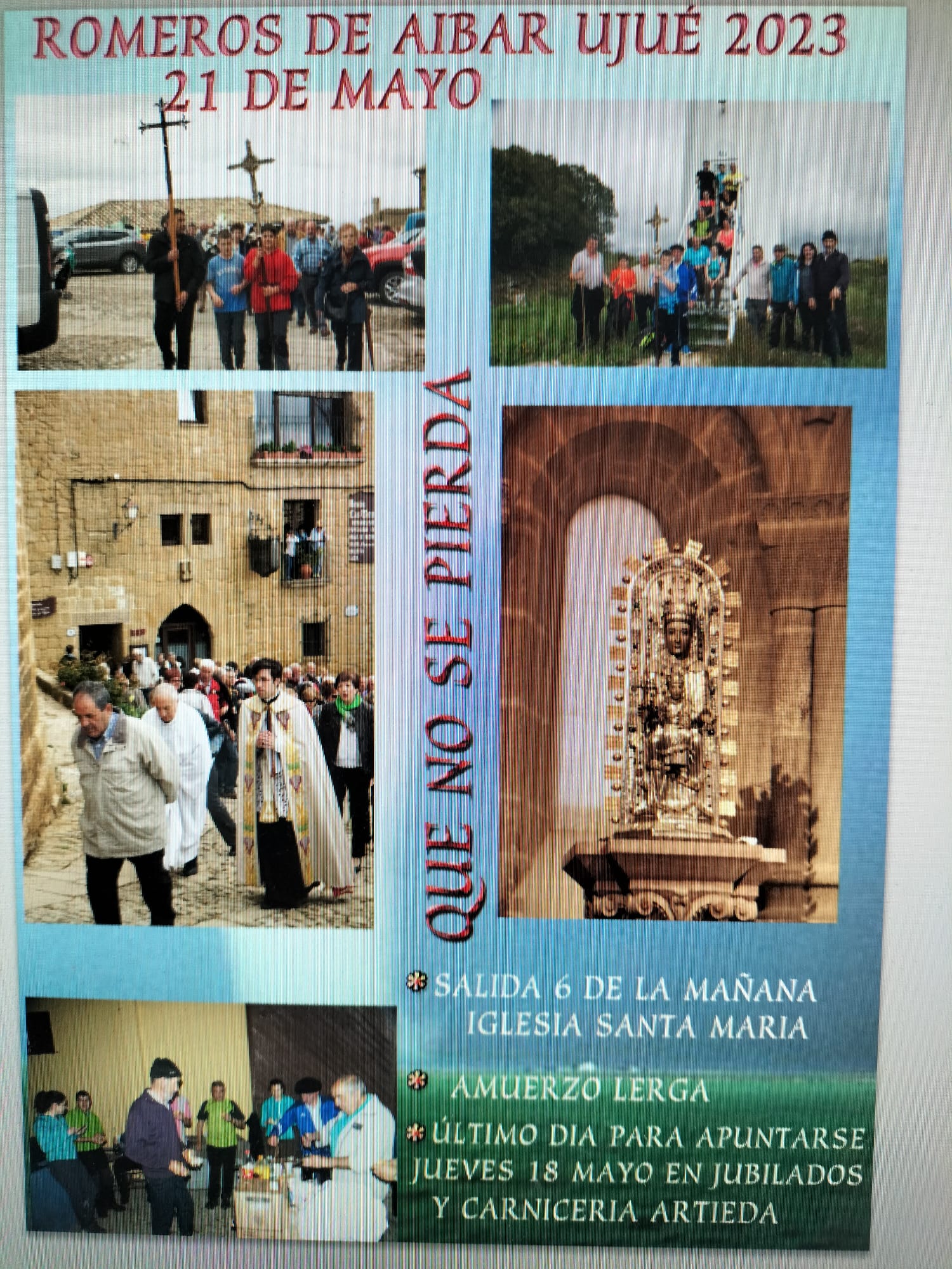 Romería desde Aibar/Oibar a Ujué/Uxue el próximo 21 de mayo ...