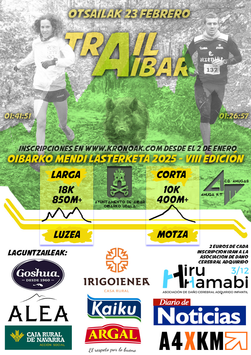 TRAIL DE AIBAR 2025 - VIII EDICIÓN - Ayuntamiento de Aibar-Oibarko Udala